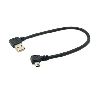 Data Charger Custom Cable Assemblies Length 20cm Usb To Mini Usb 90 Degree