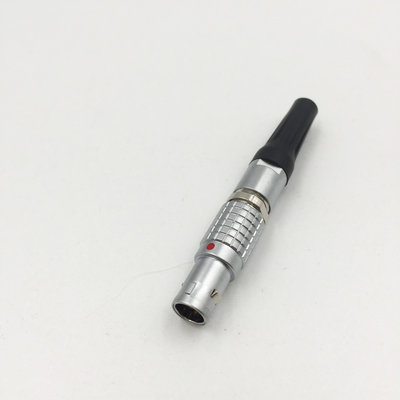 Oem Male Electrical Connectors M9 Metal Brass Push Pull Self Locking Plug