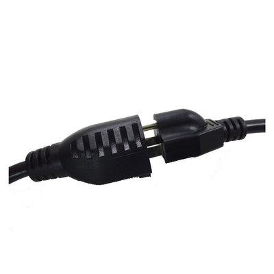 1.2m 3 Prong Power Cable , Black Us Power Cord  For Pc Computer Monitor Printer