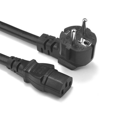 Eu Plug 2 Pin International Power Cords Europe Standard 1.2m For Laptop