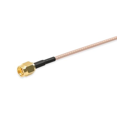 Rg316 Antenna Sma Male To Male Cable 6"  15cm Brass With Gold Plating