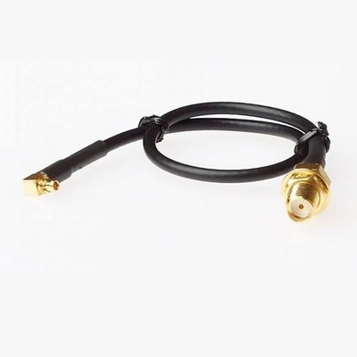 Low Loss Coaxial Rf Jumper Cable 50ohm Mmcx Male Straight To Sma Female Rg174
