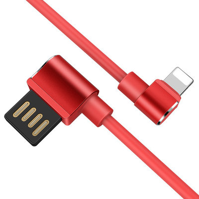 L Angle iphone fast charging cable 90 Degree Length 1M for iPhone X 8 7 6 5 6s
