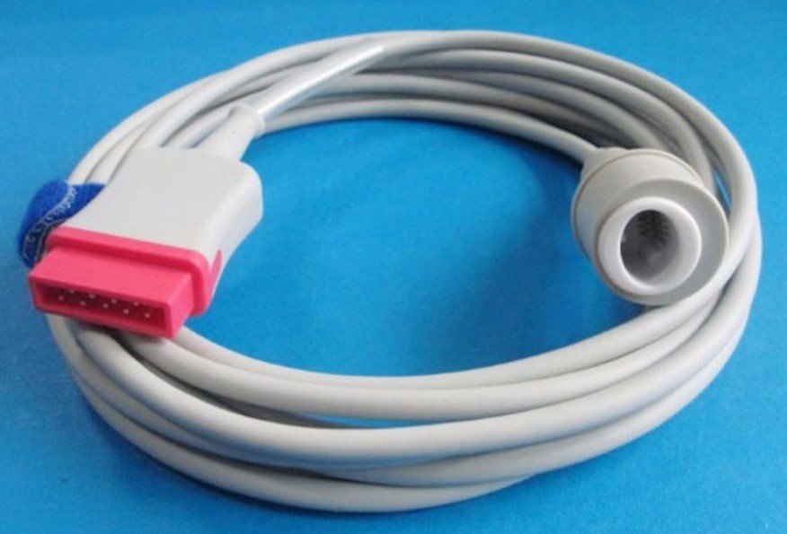 GE Marquette Edward IBP Cable 11 Pins To Abbott Type Adapter 12 Foot Cable