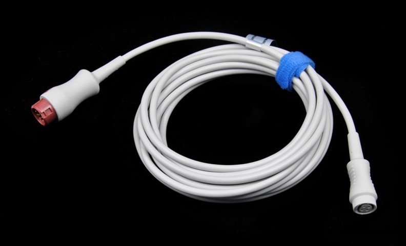 Mindray 12 Pin Abbott Transducer Adapter Cables Round Blood Pressure Monitoring Device