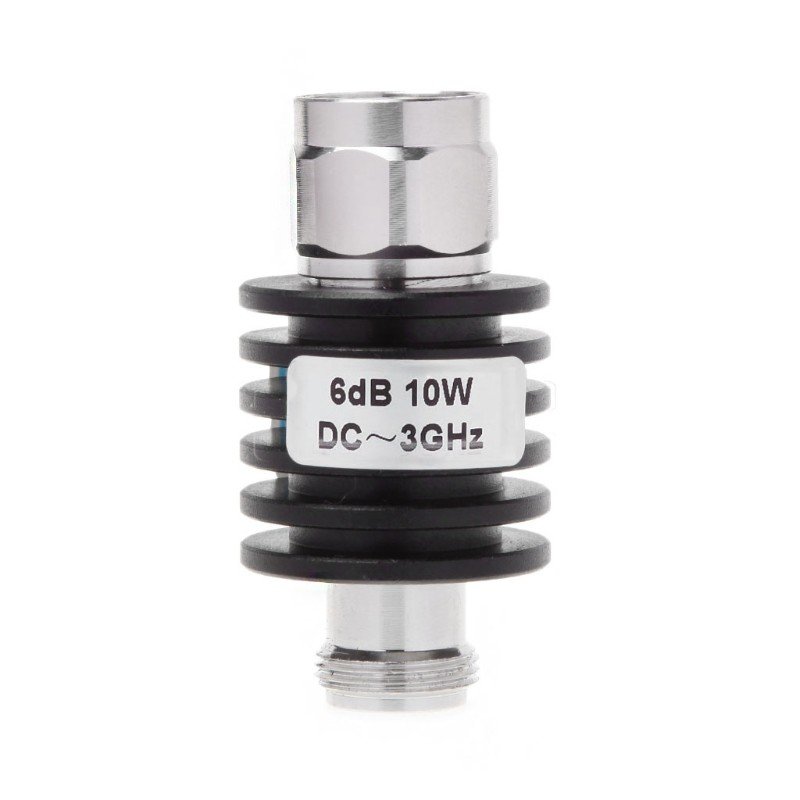 10w N Type Attenuator / Rf Coaxial Attenuator With Dc - 3.0ghz Frequency Range