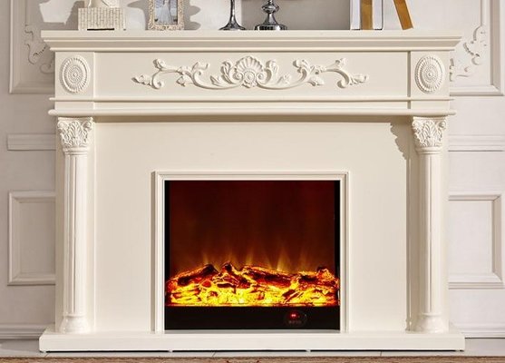 Gefälschte Flamme führte europäischer elektrischer Kamin-tragbaren antiken dekorativen Kamin