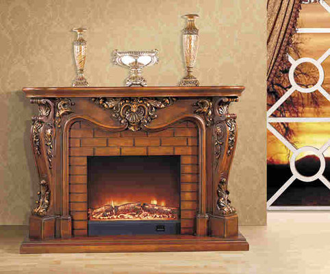 Europäische Art-Antiken-festes Holz-Kamine für Hotel-/Restaurant-Dekoration