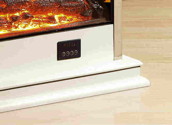 Einzigartiges klassisches dekoratives Feuer-an der Wand befestigter elektrischer Kamin mit Fernbedienung