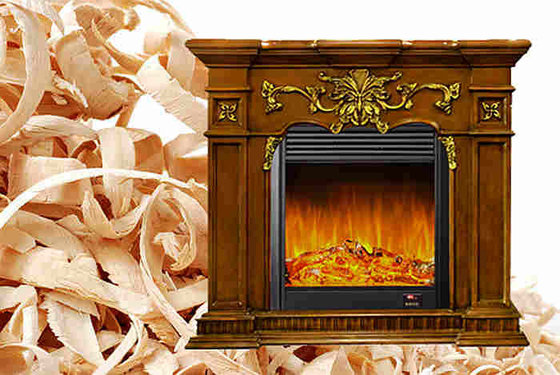 Klassische Dekorations-Weinlese-elektrische Kamin-Heizung mit Fernbedienung