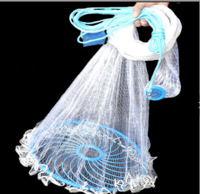 Completed Monofilament Nylon Fishing/Fish Casting/Cast Net with Frisbee /Hand throw cast net