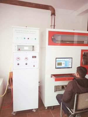 GB / 8323.2 2008 Vertical Flammability Chamber ZY6166B Plastic Smoke Density For Test Lab supplier