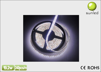 White FPC Double Line Flexible LED Strip Lghts 3528 240 LED / M