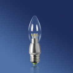 E27 5630 Dimmable 3W Led Candle Light Bulbs with elongated, pointed tail