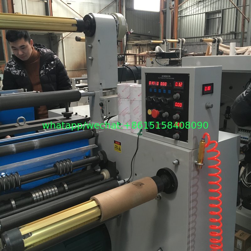 Narrow Label Paper Roll Slitter Approved by CE (Horizontal Style) 320fq-Tr Turret Rewinder Price Label Slitter Rewinder