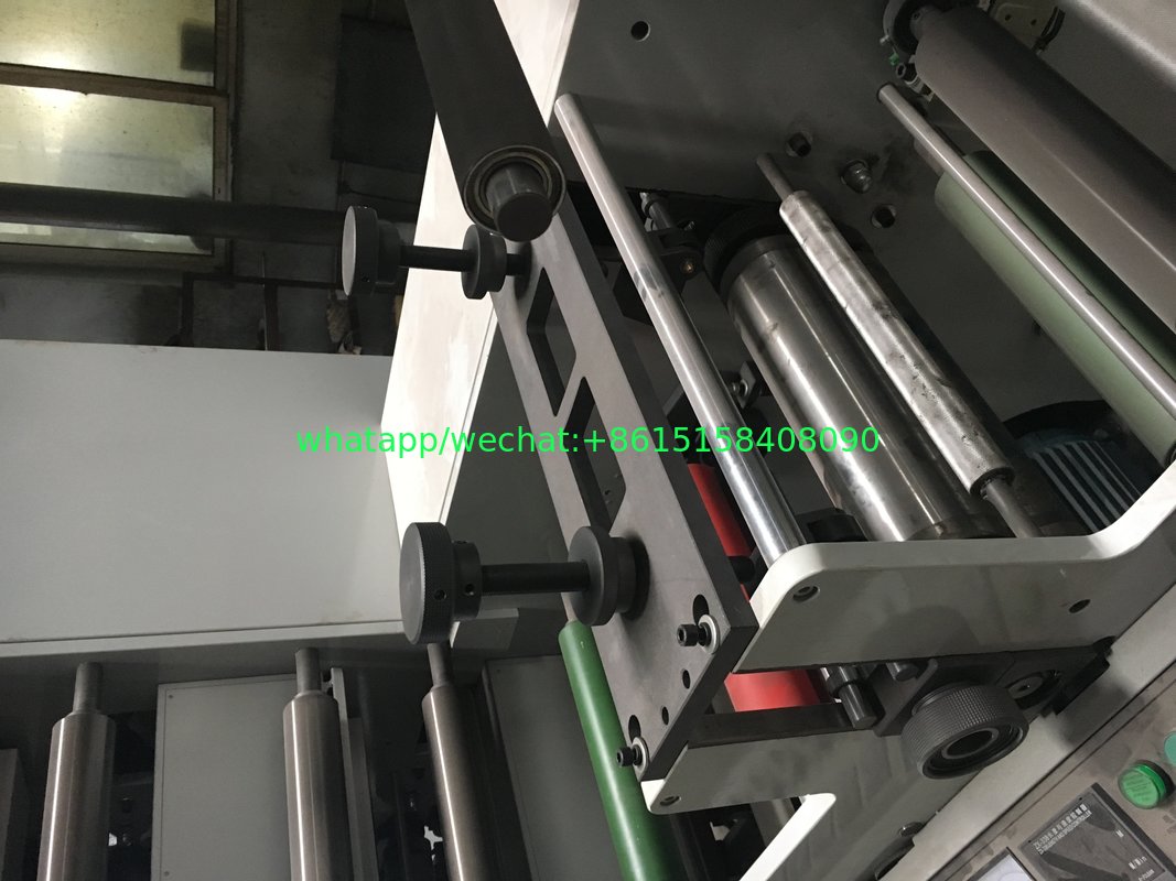 Allfine 7color 320 two units(4+3) Label plastic flexo printing machine self-adhesive sticker/label to mould die cutter