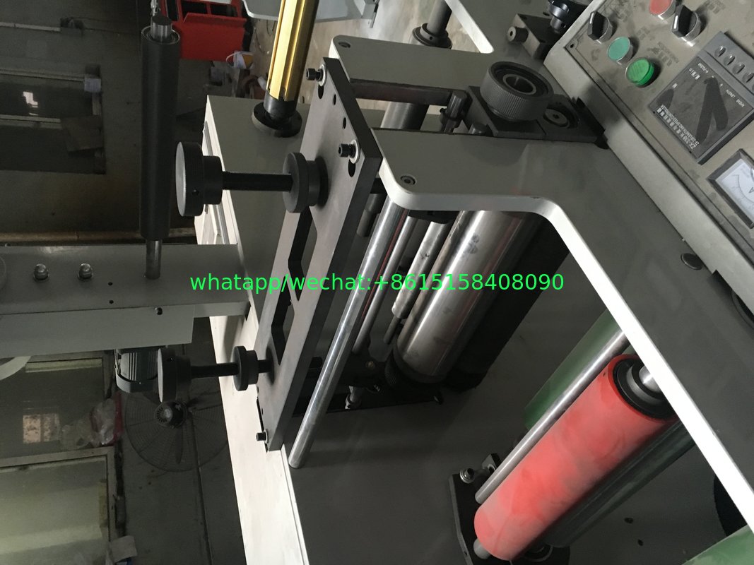 7color 320 two units(4+3) Label flexo fabric printer machine self-adhesive sticker/label to mould die cutter