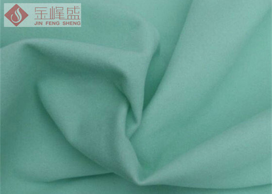 Green 58 Inch Cotton Velvet Fabric , Flock Fabric Roll for Packaging / Decoration