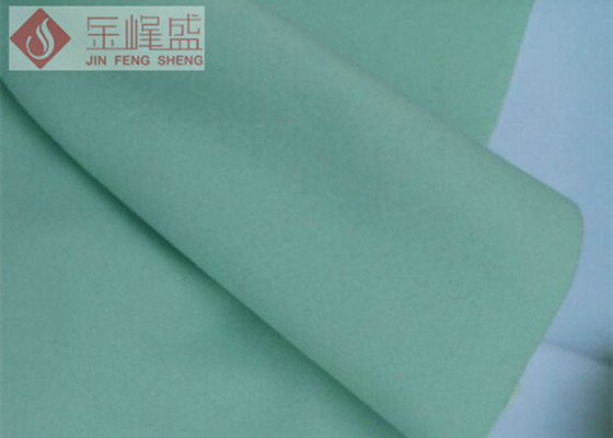 Green 58 Inch Cotton Velvet Fabric , Flock Fabric Roll for Packaging / Decoration