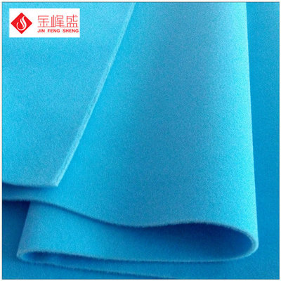Soft Light Blue Fashion Polyester Non Woven Fabric For Jewelry / Gift Box Insert