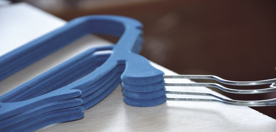 Modern Black / Blue Velvet Space Saving Hangers For Shirts / Suites