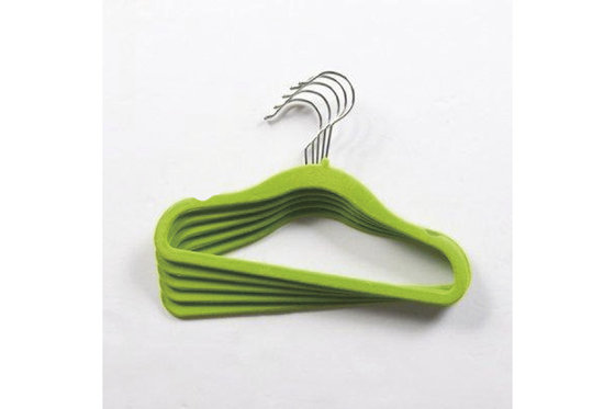 Stylish Colored Space Saving Clothes Kids Velvet Hangers For Wardrobe