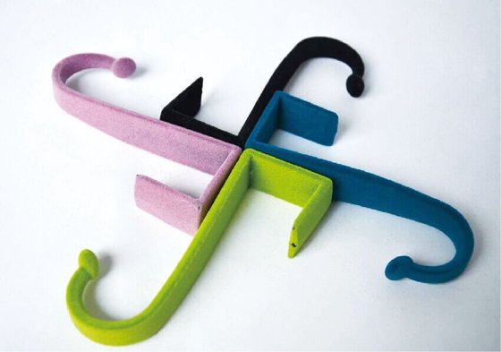 Colored Sweater / T-Shirt Velvet Hooks Decorative Over The Door Hooks