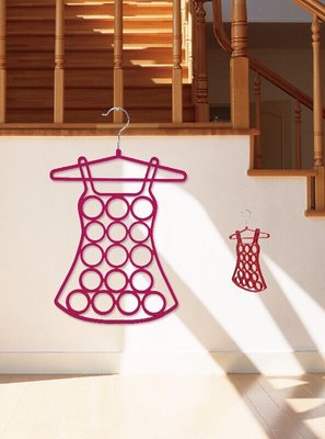 Popular Dress Shaped Wardrobe Space Saver Hangers Purple For Home