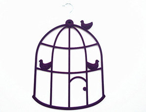 Purple / Blue Velvet Non Slip Hangers Christmas Stocking Hangers
