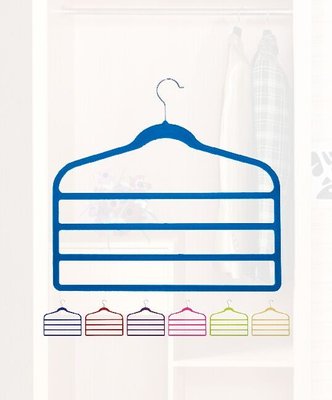 Wardrobe Green / Blue Multiple Clothes Hangers For Trousers / Stocking / Pants