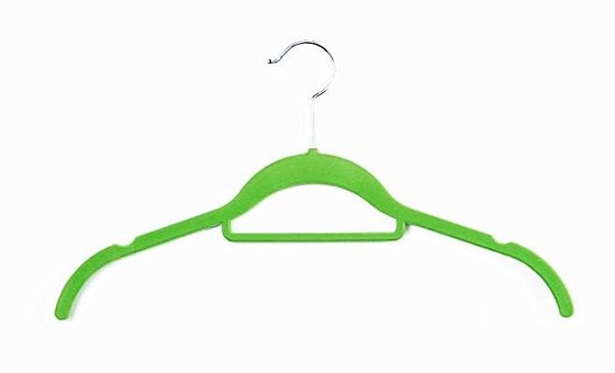 Stylish 420mm Velvet Shirt Hangers Colored Clothes Hangers With Chrome Plated Hook