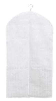 Fashion Non Woven Fabric 100cm Suit Storage Covers Blue And White Stripe