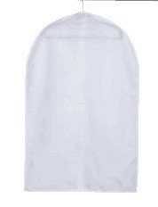 White Breathable Household Garment Suit Cover Bag For Laundry
