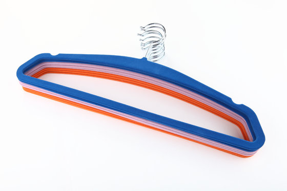 Blue Portable Velvet Suit Hangers Laundry Room Clothes Hanger