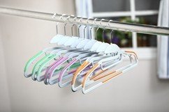 Indoor Colored Velvet Flocked Hangers Childrens / Babies Clothes Hangers