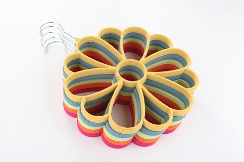 Colorful Flower Velvet Scarf Hanger For Hanging Necklace / Stocking 246*348* 2mm