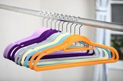 Modern Skirt / Dress / Plant Kids Velvet Hangers Space Saver Clothes Hangers