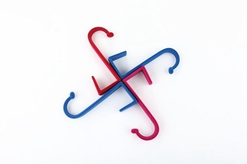 Contemporary Velvet Hooks Velvet Flocked Hangers For Handbags / Clothing