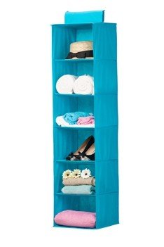 Decorative 120cm Jacket / Suit / Sweater Organizer , Blue Hanging Closet Organizers