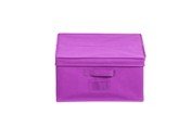 Pretty Purple T-shirt / trousers / Sweater Organizer Clothes Storage Boxes For Wardrobes