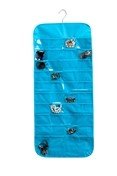 Transparent Hanging Jewellery / Sweater Organizer Blue 100*45mm