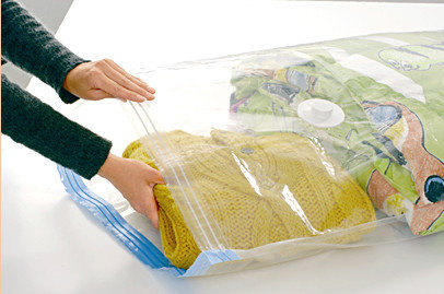 Customized Flat Saving Space Vacuum Pack Bags For Clothes Of 55*90cm
