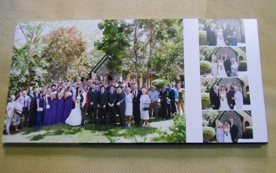 Álbum de foto individual del estilo de la revista de la aduana 11 x 11 para el aniversario de la familia