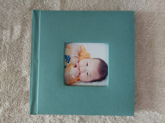 Refresque 12 x 16 libros cubiertos de tela grandes de la foto, bebé personal/álbumes de la muchacha
