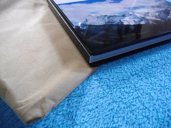 Álbum cristalino negro único de la boda de la cubierta, partido impermeable álbum de foto 8 x 8