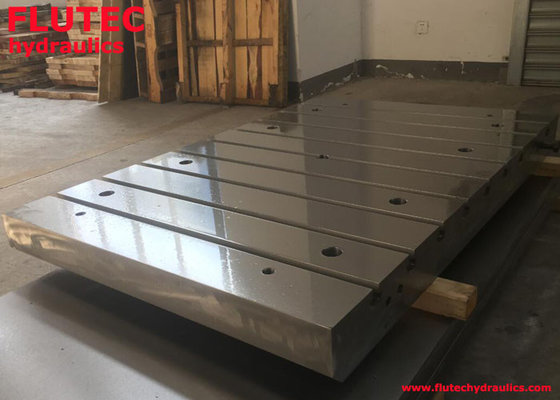 FLUTEC Custom Mechanical Parts Press Bolster Platen for Hydraulic Cylinder