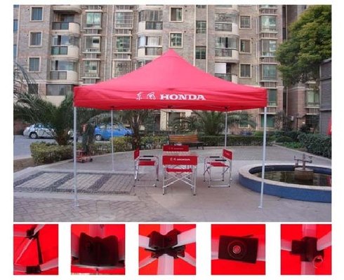 Logo Printed  Easy Up Folding Gazebo Tent For Advetising / Trade Show Pop Up Tent