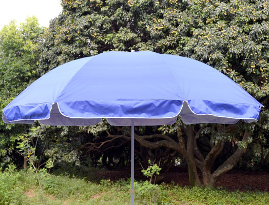 Masquez la protection solaire protégeant du vent de parapluie de plage de 8 nervures avec le GV de FCC de la CE ROHS de base en plastique