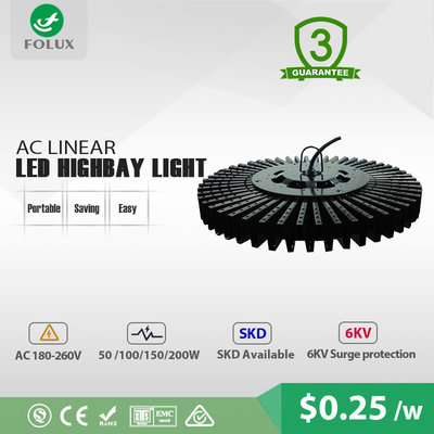 200W ufo high bay light with driverless CE certificate