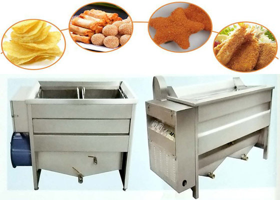 Electricity Heating Mode Fried Chicken Machine / Sanitary Potato Fryer Machine